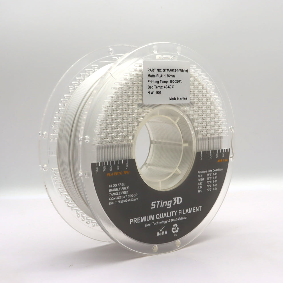 PLA Matte - White – Akku Technology